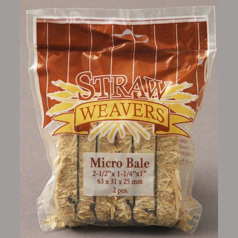 Micro Straw Bale 2.5" x 1.25" x 1" - 72pk Bulk Case – The Craft Place USA